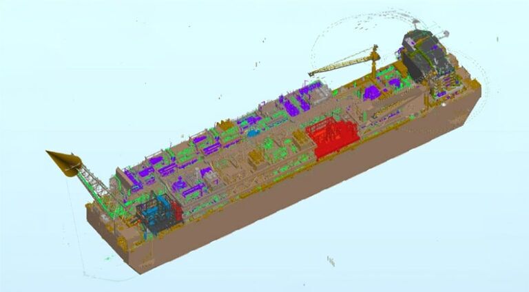 FPSO Topside Module Laser Scan To 3D Modeling